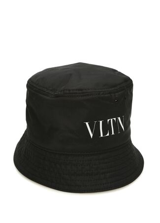 Valentino Garavani Erkek Siyah Logo Baskılı Şapka 58 EU