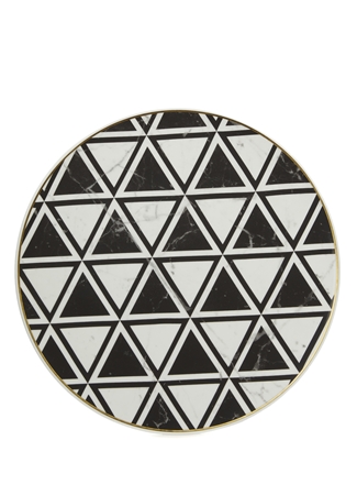 Vista Alegre Atlantis Siyah Beyaz Desenli Porselen Supla