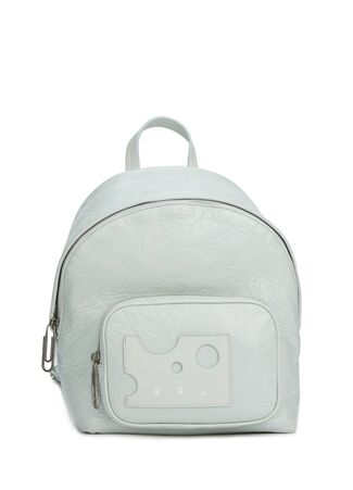 Off-White Kadın Gri Deri Sırt Çantası EU