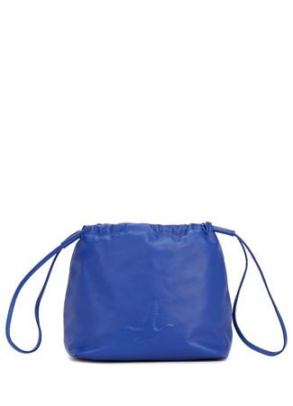 Beymen Club Kadın Saks Deri Büzgülü Çanta Mavi EU Beymen Club Kadın Saks Deri Büzgülü Çanta Mavi EU