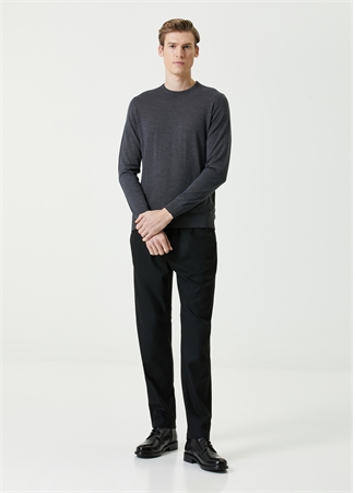 Beymen Collection Erkek Siyah Beli Bağcıklı Pantolon 46 IT
