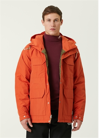 The North Face Erkek Turuncu Kapüşonlu Mont S EU The North Face Erkek Turuncu Kapüşonlu Mont S EU