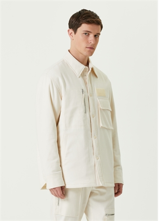 Helmut Lang Erkek Beyaz Dış Gömlek M Eu Helmut Lang Erkek Beyaz Dış Gömlek M Eu