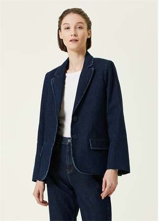 Beymen Kadın Lacivert Jean Ceket 42 EU Beymen Kadın Lacivert Jean Ceket 42 EU