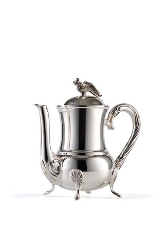 Har Simurg Gümüş Rengi Demlik Çok Renkli