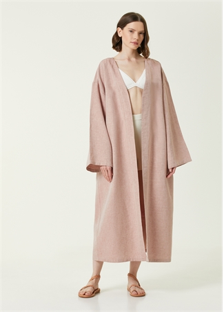 Sugen Körsbar Kırmızı Keten Kimono Eu Sugen Körsbar Kırmızı Keten Kimono Eu