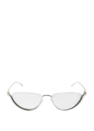 Bottega Veneta Kadın Silver Geometrik Formlu Güneş Gözlüğü Gri EU