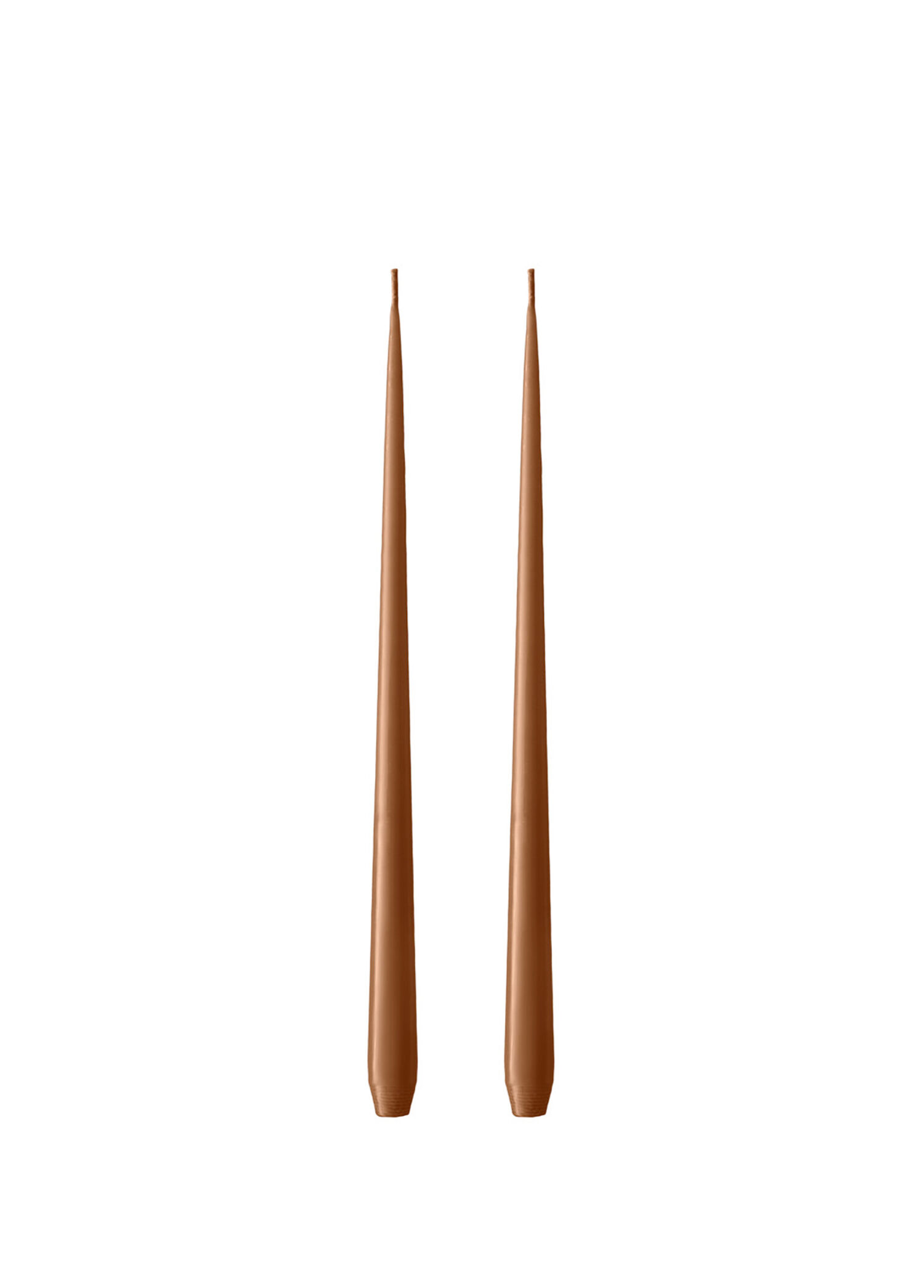 Ester & Plum - Raw Toffee Long 2-Pack Unscented Taper Candle