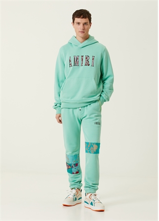 Amiri Erkek Yeşil Patchwork Detaylı Jogger Eşofman Altı L EU Amiri Erkek Yeşil Patchwork Detaylı Jogger Eşofman Altı L EU
