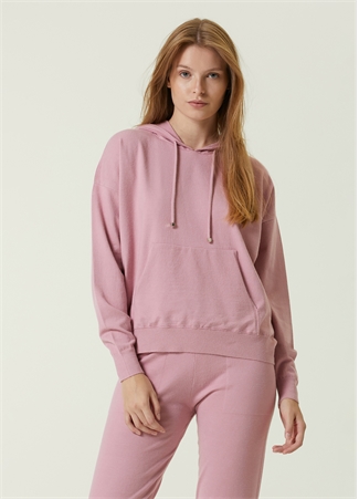 Network Kadın Basic Fit Pembe Kapüşonlu Kazak L EU Network Kadın Basic Fit Pembe Kapüşonlu Kazak L EU