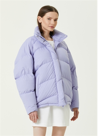 Kenzo Kadın Lila Kapüşonlu Logo Baskılı Puff Mont Mor S EU Kenzo Kadın Lila Kapüşonlu Logo Baskılı Puff Mont Mor S EU
