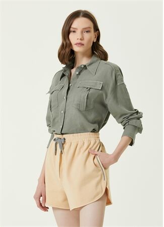 Brunello Cucinelli Kadın GÖMLEK Haki S EU