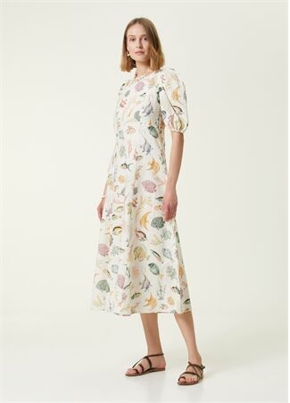 Alemais Kadın Elbise Bej 6 Us