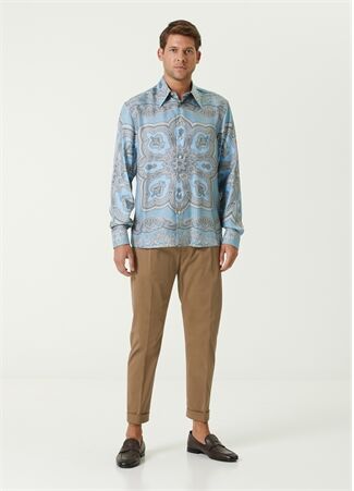 Etro Erkek Bej Dar Paça Pantolon 48 IT