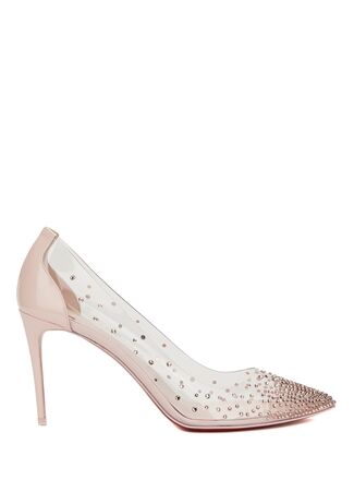 Christian Louboutin Kadın Altın Rengi Deri Stiletto Pembe 36.5 EU