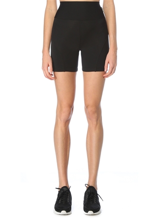 Ayma Active Kadın Siyah Yüksek Bel Spor Şort XS EU