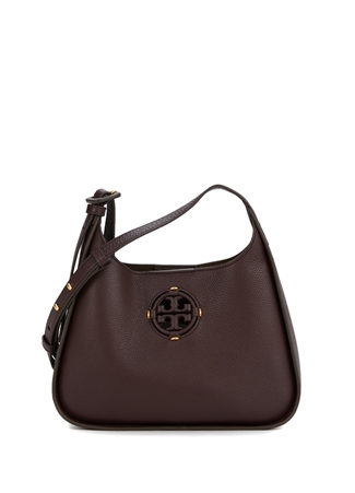 Tory Burch Kadın Bordo Logo Detaylı Deri Omuz Çantası EU Tory Burch Kadın Bordo Logo Detaylı Deri Omuz Çantası EU