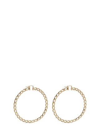 Jacquemus Kadın Gold Zincir Halka Küpe Altın Rengi EU