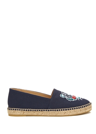 Kenzo Kadın Lacivert Logo Detaylı Deri Espadril 36 EU Kenzo Kadın Lacivert Logo Detaylı Deri Espadril 36 EU