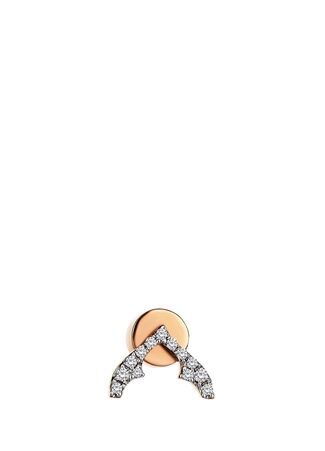 Her Story Kadın Taş Detaylı Altın Rengi Küpe Kırmızı EU