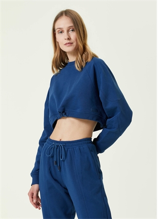 Saude Kadın Canaria Mavi Bisiklet Yaka Crop Sweatshirt S EU Saude Kadın Canaria Mavi Bisiklet Yaka Crop Sweatshirt S EU