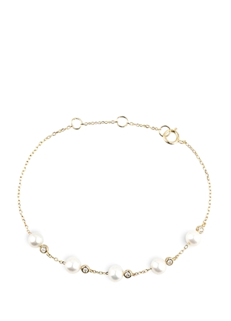 Lulu Jewelery Kadın Isla Pearl Altın Rengi Kaplama Gümüş Bileklik EU Lulu Jewelery Kadın Isla Pearl Altın Rengi Kaplama Gümüş Bileklik EU