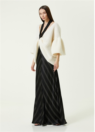 Özgür Masur Kadın Siyah Beyaz Yün Etek Triko Takım 36 EU Özgür Masur Kadın Siyah Beyaz Yün Etek Triko Takım 36 EU