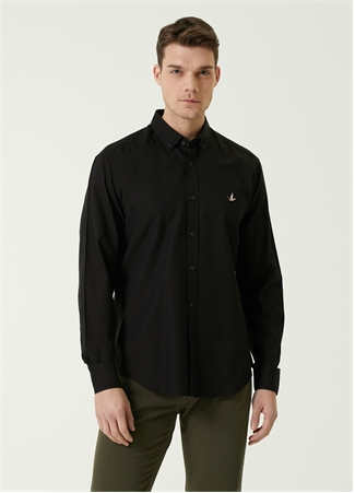 Beymen Club Erkek Comfort Fit Siyah Düğmeli Yaka Oxford Gömlek M Beymen Club Erkek Comfort Fit Siyah Düğmeli Yaka Oxford Gömlek M
