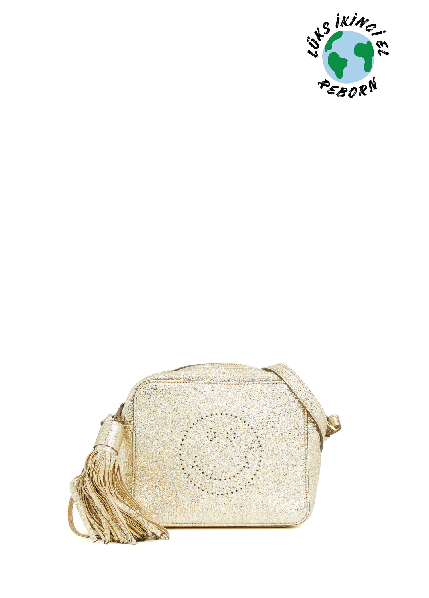 Beymen Reborn - Anya Hindmarch Smiley Face Çanta - Gold