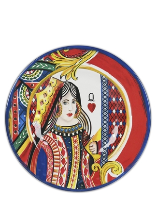 Baci Milano Regina Kraliçe Melamin Tatlı Tabağı Çok Renkli