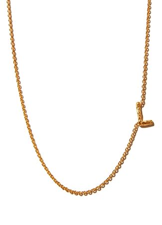 Fidelle Kadın Sideways Alphabet L Formlu Altın Rengi Kolye EU