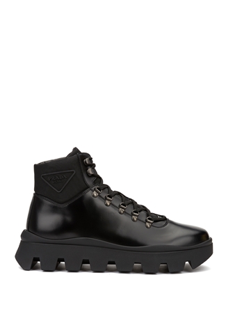 Prada Erkek Siyah Deri Bot 9 Uk