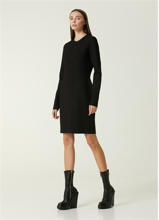 Givenchy Kadın Siyah Logo Desenli Mini Elbise L EU Givenchy Kadın Siyah Logo Desenli Mini Elbise L EU