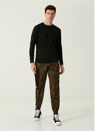 Versace Erkek Baroccoflage Haki Jogger Pantolon 46 IT