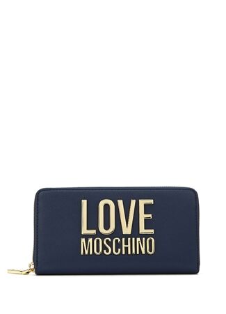 Love Moschino Kadın Lacivert Logolu Cüzdan EU
