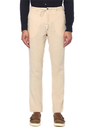 Ruck&Maul Erkek Ekru Beli Kordonlu Dar Paça Keten Pantolon 34 EU Ruck&Maul Erkek Ekru Beli Kordonlu Dar Paça Keten Pantolon 34 EU