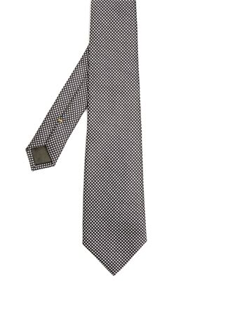 Canali Erkek Mikro Desenli İpek Kravat EU