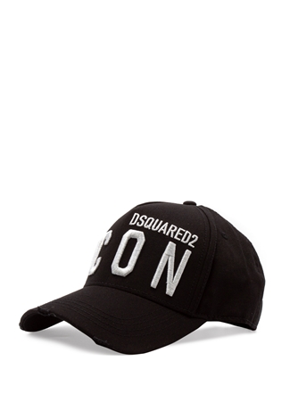 Dsquared2 Kadın Icon Siyah Logolu Şapka EU Dsquared2 Kadın Icon Siyah Logolu Şapka EU