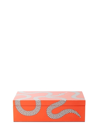 Jonathan Adler Medium Eden Turuncu Ahşap Dekoratif Kutu Jonathan Adler Medium Eden Turuncu Ahşap Dekoratif Kutu
