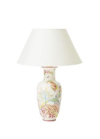Etro Home Ekru Etnik Desenli Seramik Lamba Bej Etro Home Ekru Etnik Desenli Seramik Lamba Bej