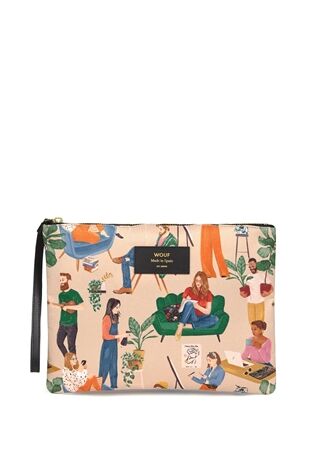 Wouf Kadın Cozy XL Desenli El Portföyü Bej EU Wouf Kadın Cozy XL Desenli El Portföyü Bej EU