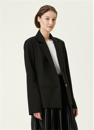 Beymen Kadın Siyah Kelebek Yaka Ceket 36 EU