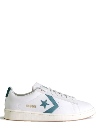 Converse Erkek Beyaz Yeşil Logolu Deri Sneaker 4 EU Converse Erkek Beyaz Yeşil Logolu Deri Sneaker 4 EU
