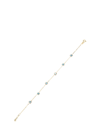 Collection Kadın Nazar Boncuklu Altın Rengi Bileklik EU Collection Kadın Nazar Boncuklu Altın Rengi Bileklik EU