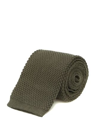 Beymen Collection Erkek Haki Dokulu Kravat Bej EU IT