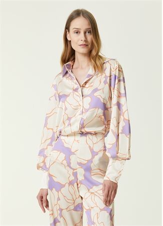 Alexis Kadın Calvine Lila Çiçekli Gömlek Mor XS EU