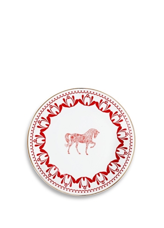 Some Home İstanbul Horse Luck Collection Red At Figürlü 28 Cm Servis Tabak Bordo Some Home İstanbul Horse Luck Collection Red At Figürlü 28 Cm Servis Tabak Bordo