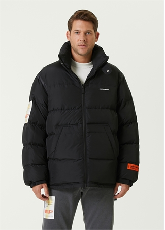 Heron Preston Erkek Siyah Dik Yaka Puff Mont Xs Eu Heron Preston Erkek Siyah Dik Yaka Puff Mont Xs Eu