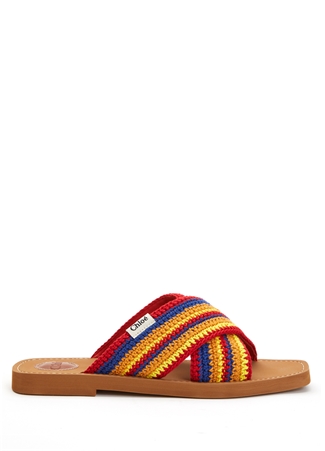Chloe Kadın Colorblocked Çapraz Bantlı Terlik 36 Eu Chloe Kadın Colorblocked Çapraz Bantlı Terlik 36 Eu