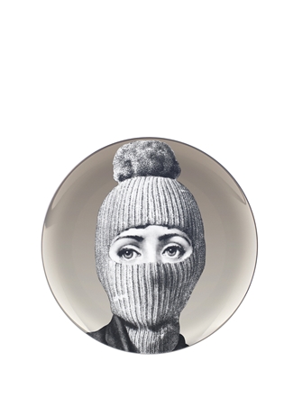 Fornasetti Tema e Variazioni No 160 Porselen Dekoratif Tabak Beyaz Fornasetti Tema e Variazioni No 160 Porselen Dekoratif Tabak Beyaz